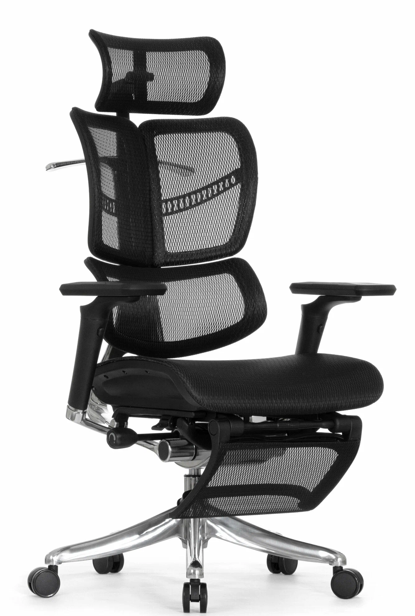 Кресло FALTO FLY 2 (5D подголовник, подлокотники 6D(360), сетка, черный)