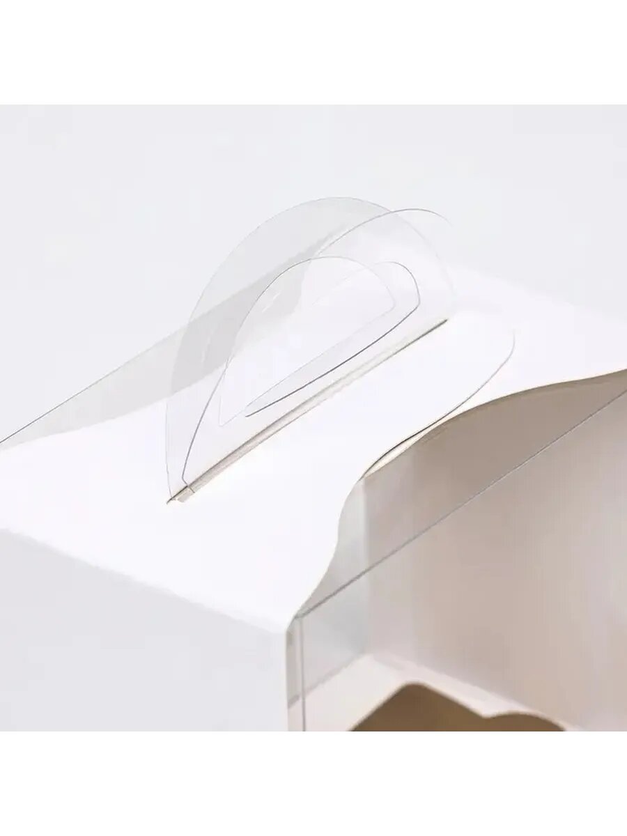 Элегантная упаковка для пирожных 12x8x10 см