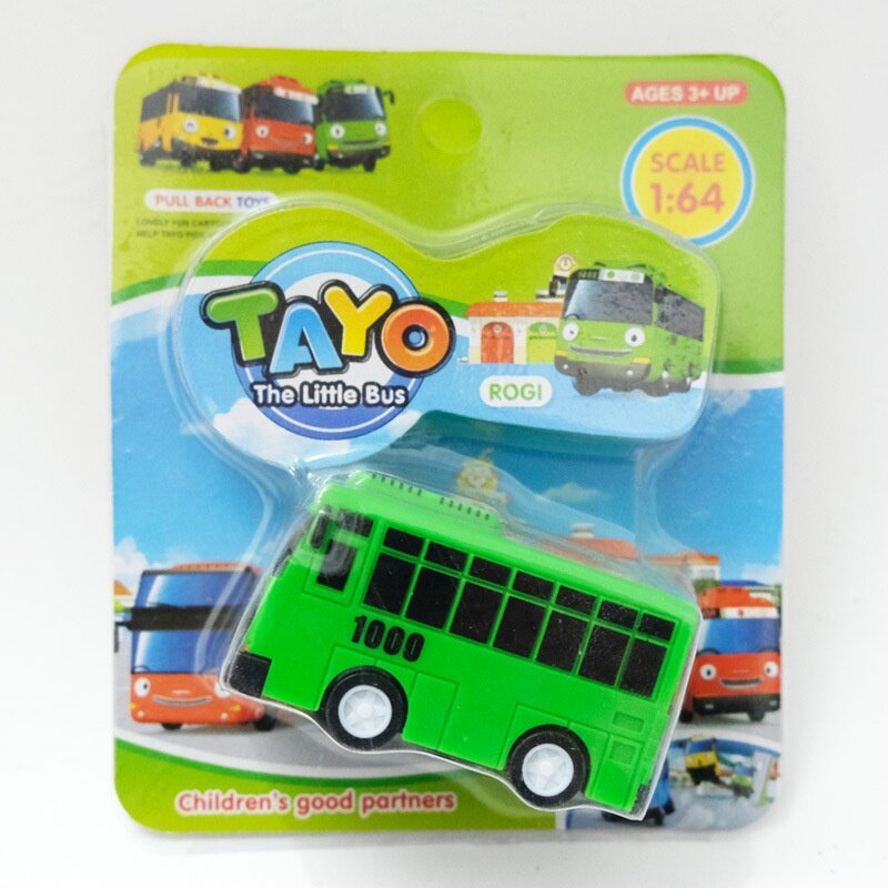 Tayo the little bus мини-набор игрушечных моделей для юных фанатов, зеленый