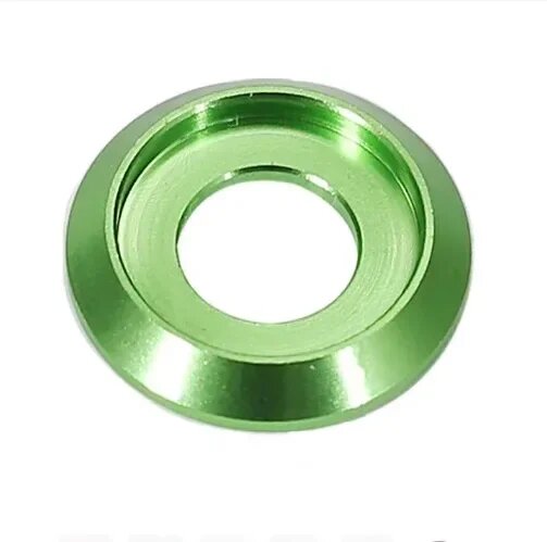 Цветные шайбы из алюминия M2 M2.5 M3 M4 M5 M6 M8 10pcs, Зеленый, Green, M5