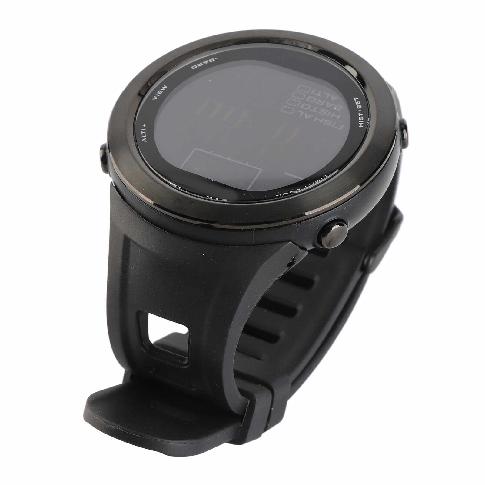 Рыболовные барометр-часы FR720B черные, водонепроницаемые, с альтиметром и термометром