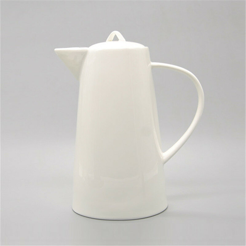 600 мл кофейник и чайник из костяного фарфора для дома и ресторана, креативный настольный чайник для отеля с печатью логотипа