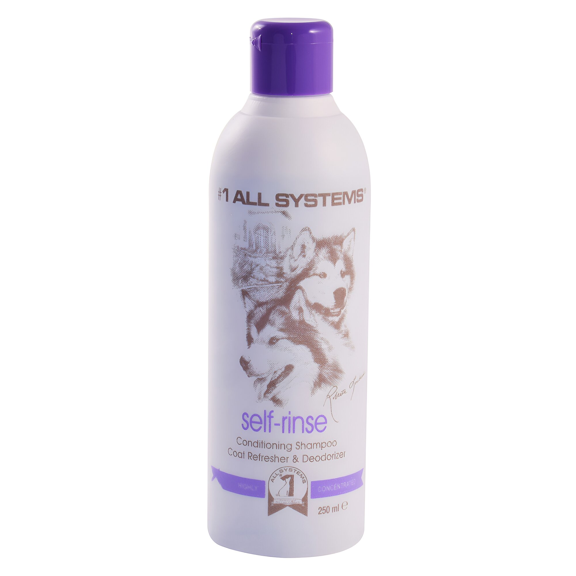 Шампунь концентрированный без смывания для кошек и собак 1 All Systems Self-rinse Conditioning, 250 мл