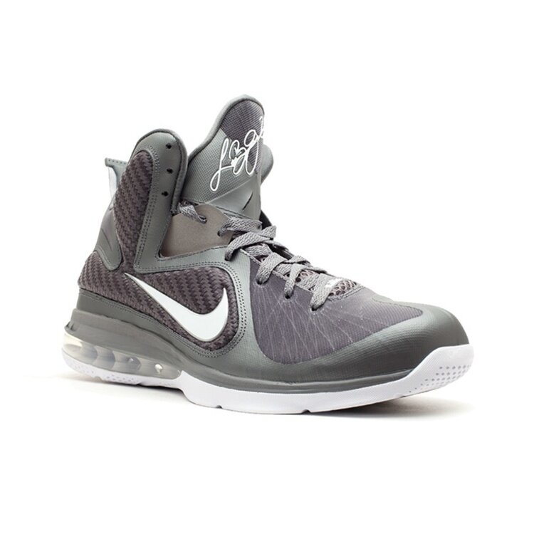 Кроссовки NIKE LeBron 9, размер EU 42.5 стопа (27CM), серый — фото 1