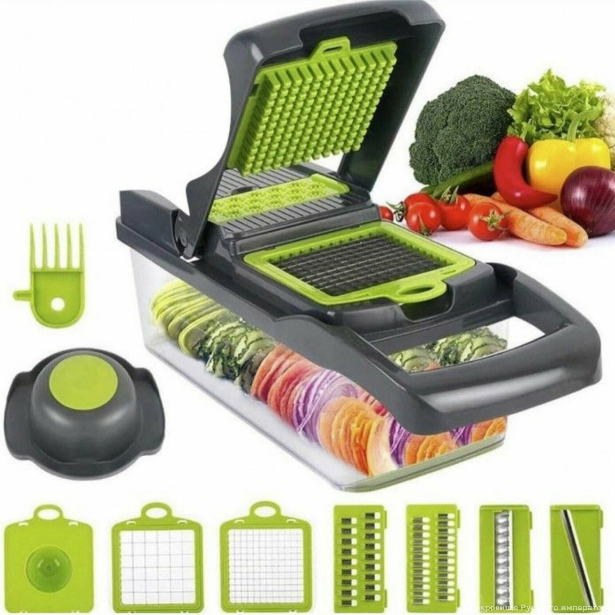 Овощерезка, Терка для овощей, Овощерезка 14 в 1, Измельчитель A2C Veggie slicer