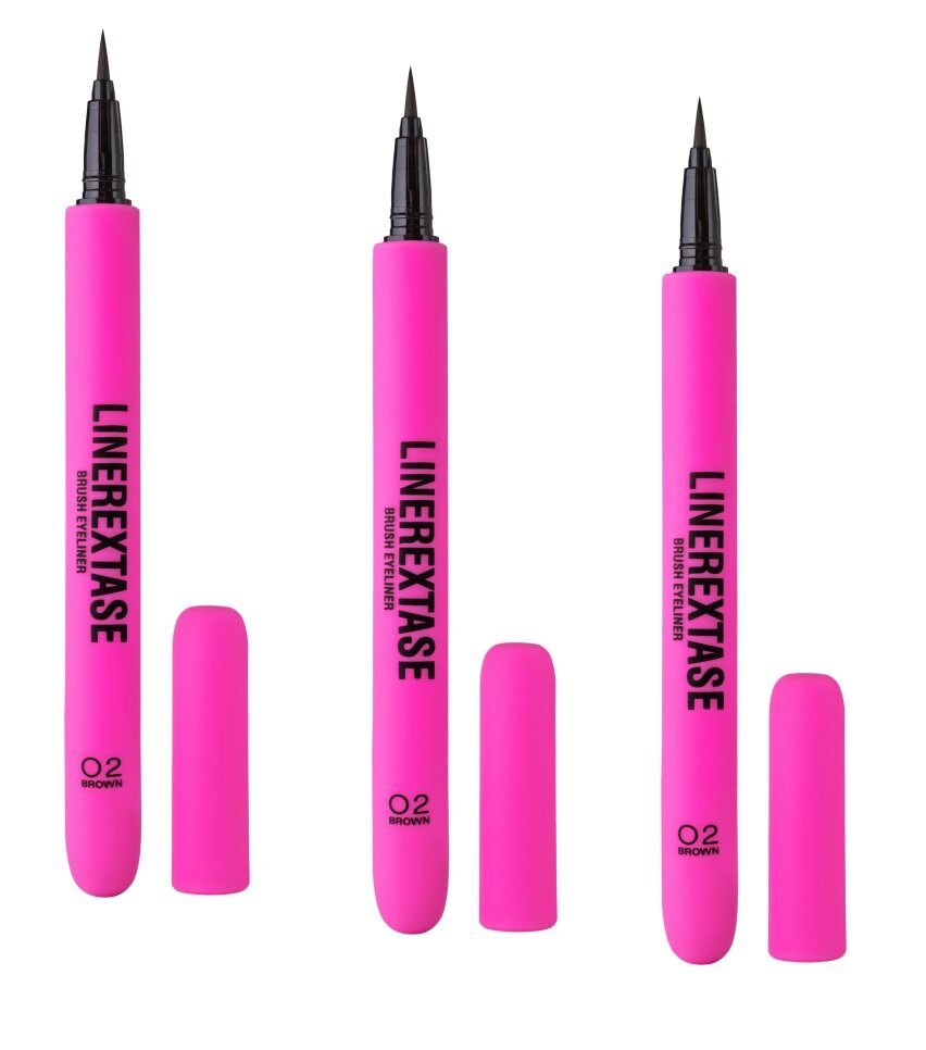 Подводка для глаз с кисточкой Vivienne Sabo eye-liner ‘’Linerextase” тон 02 3шт