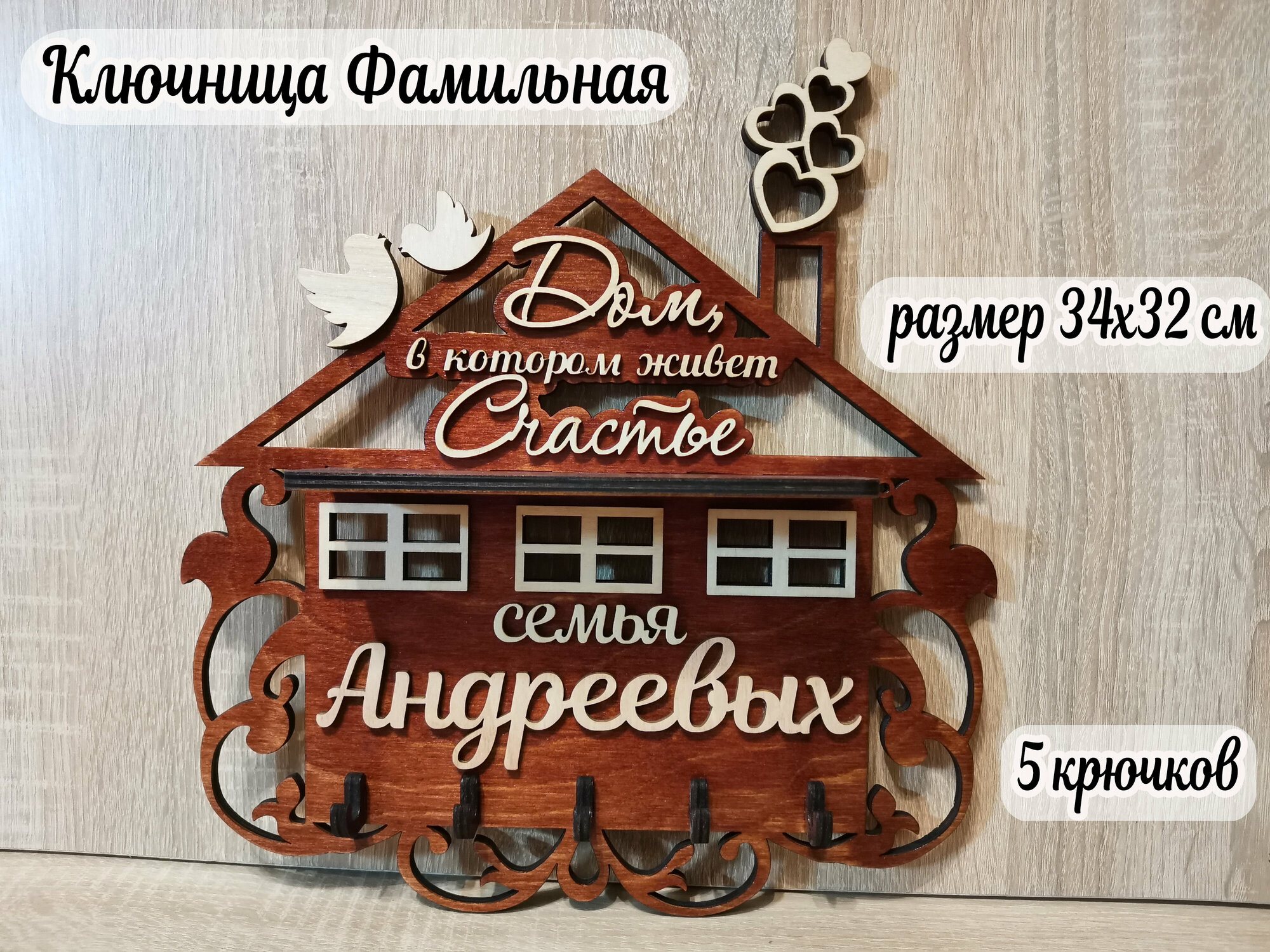 Ключница настенная Фамильная