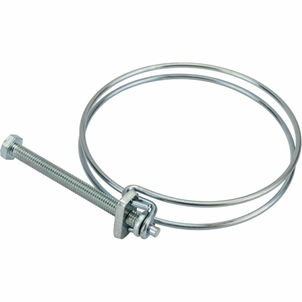 Проволочный хомут KORUDA 80-85 мм, W1 KR-H56721 из оцинкованной стали для надежного крепления труб и кабелей