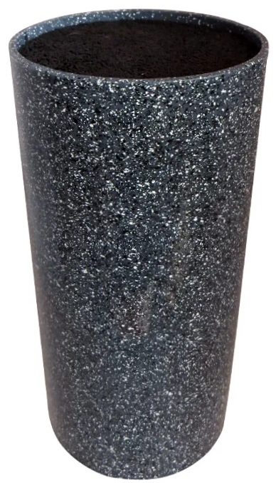 Подставка для ножей Alpenkok / Альпенкок АК-210ST с внутренним наполнением из полипропиленового волокна пластик серый 11х22см / аксессуары для кухни