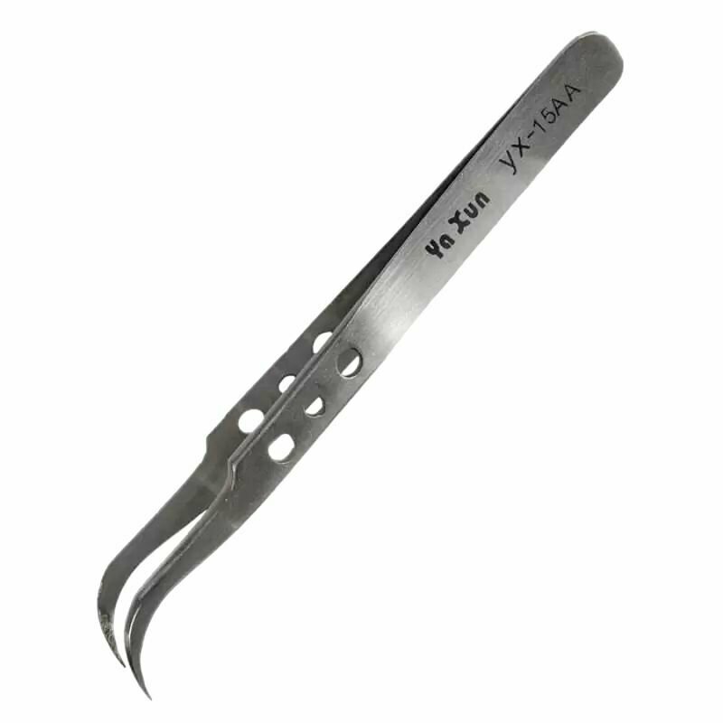 Пинцет технический Yaxun YX-15AA, изогнутый, 11см