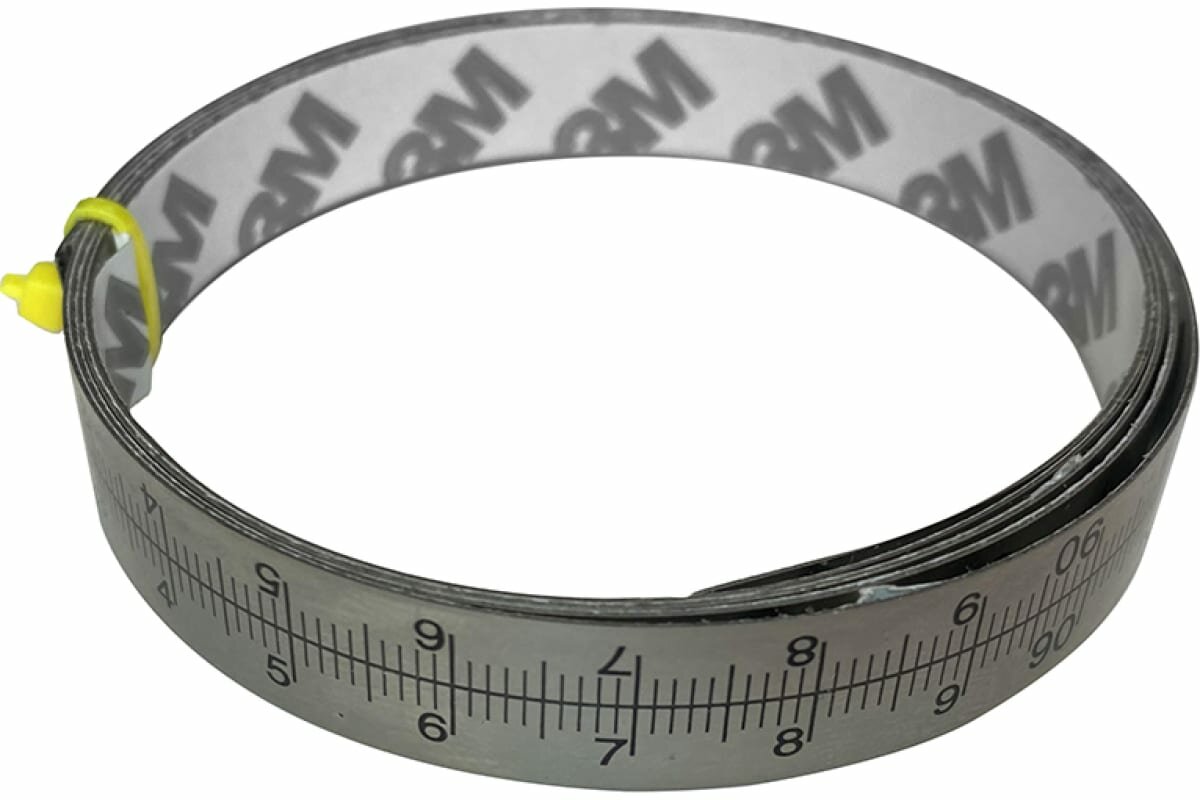 Самоклеящаяся линейка 1 м с двунаправленной шкалой WOODWORK RUL-10G для точной разметки