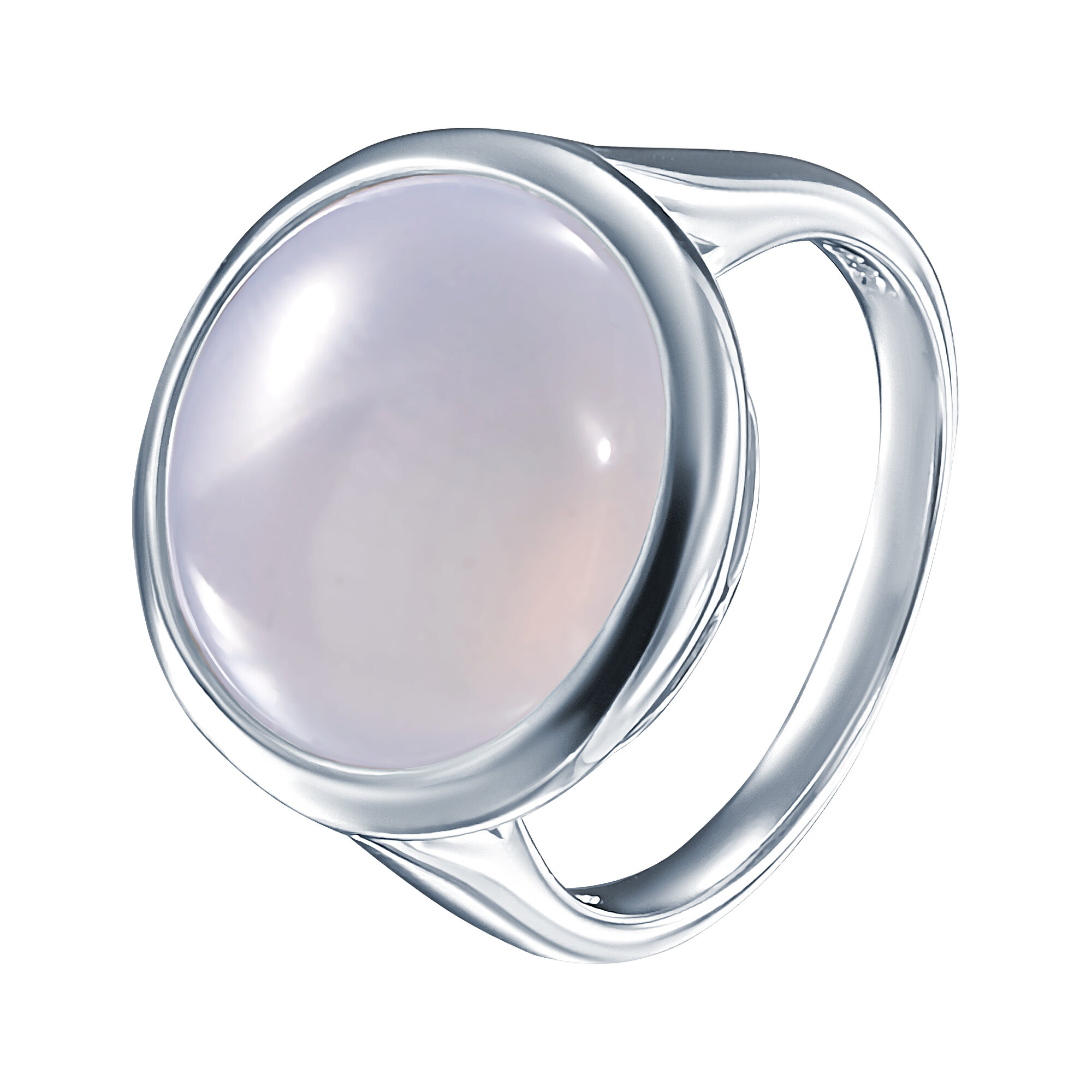 Кольцо, серебро, 925 проба, халцедон