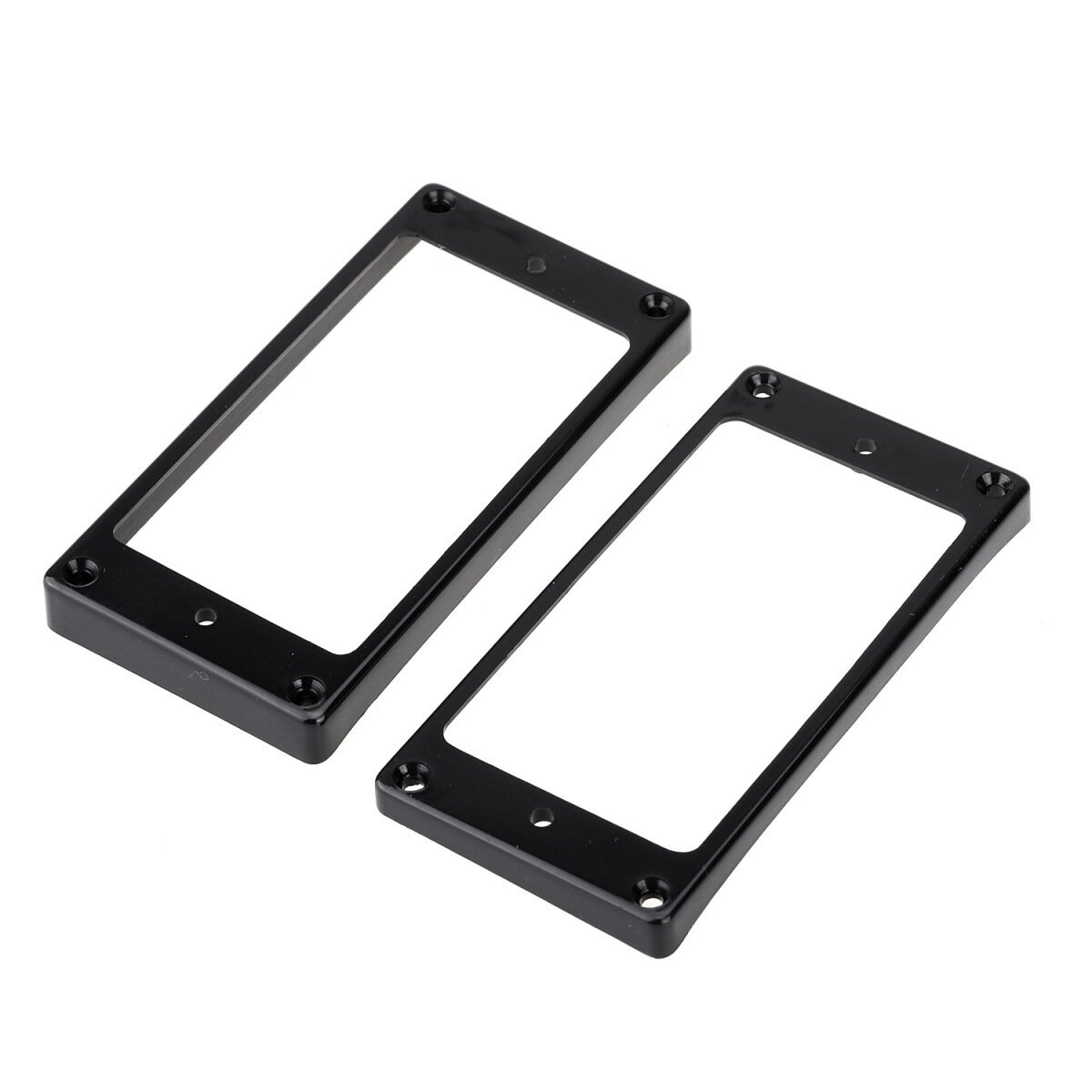 Комплект рамок для хамбакера (нек+бридж), Musiclily MX1590BK-MX1591BK, радиусный, черная