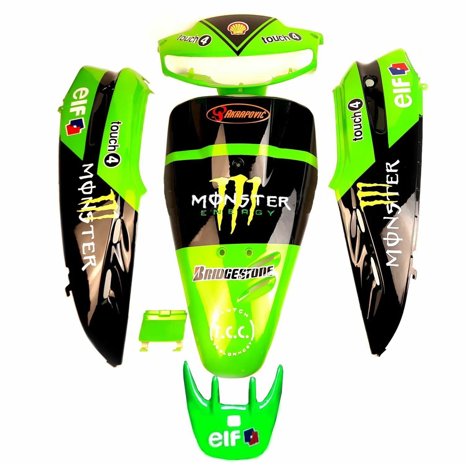 Пластик Honda DIO AF27/28 комплект (голова, клюв, лючок, спойлер, бока пара)