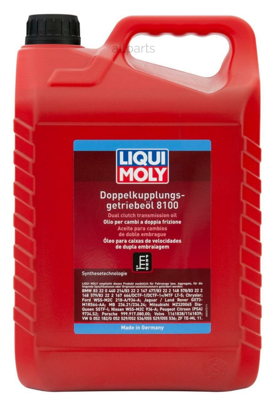 LIQUI MOLY 20626 НС-синт. тр. масло д/DSG Doppelkupplungsgetriebe-Oil 8100 (5л)
