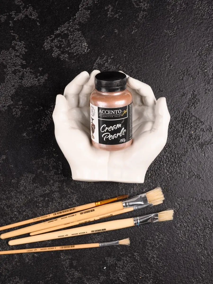Краска акриловая для рисования "Кремовый жемчуг" (0,15кг) ТМ "AccentO" ART