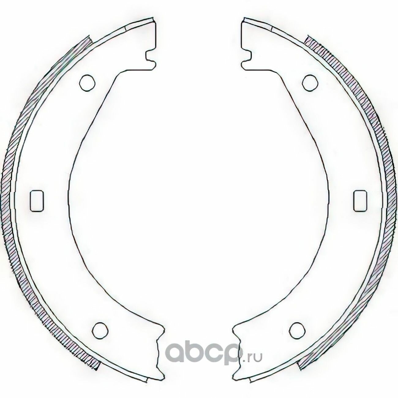 Тормозные колодки барабанные ручника.