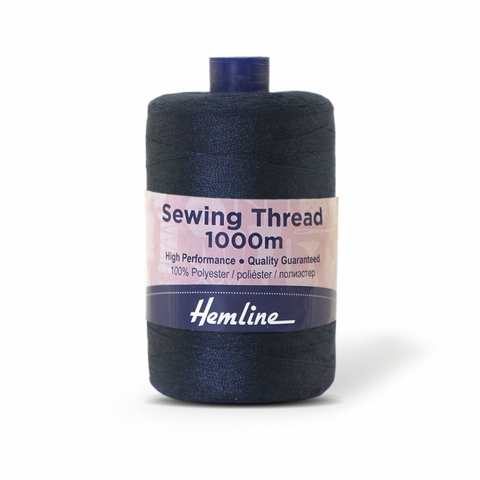 Hemline Нить универсальная для шитья #N4124.300 Насыщенный синий, 1000м, 40/2