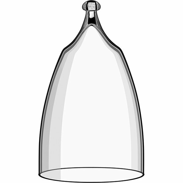 Крышка для десертов и прочих закусок стекло D=83, H=150мм