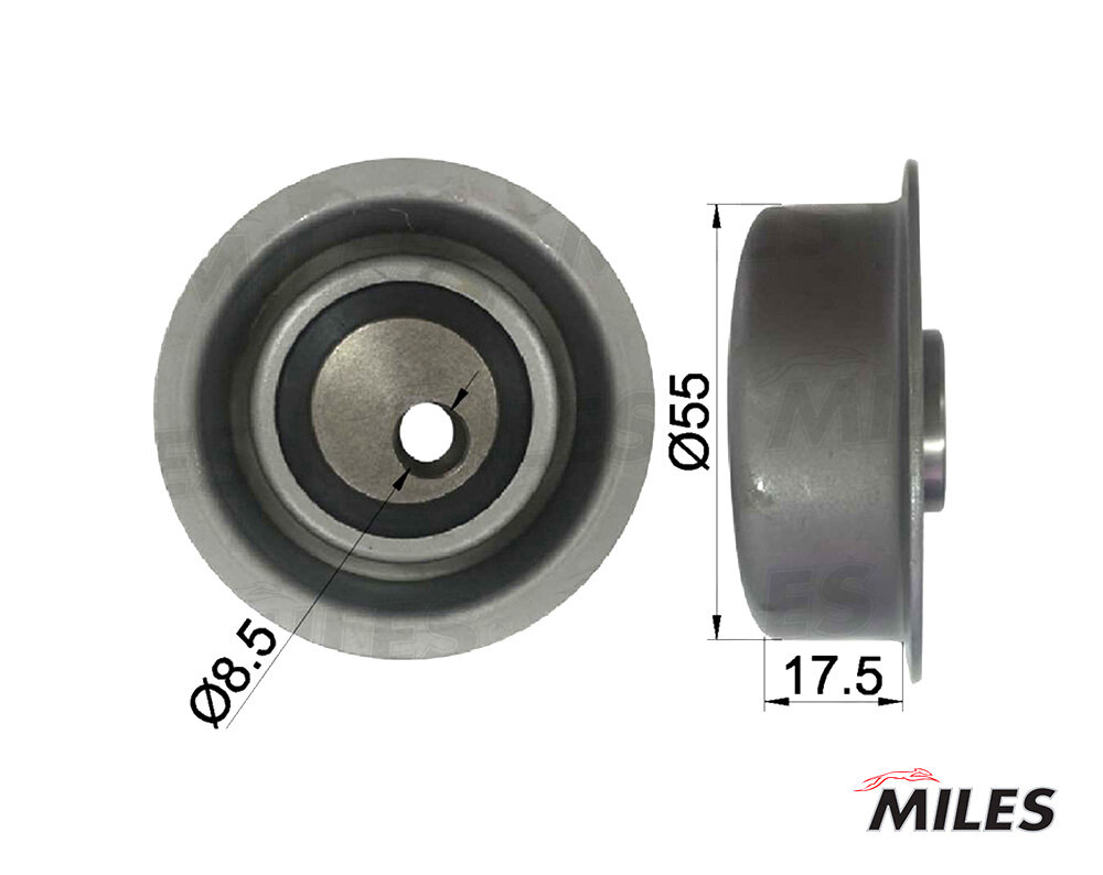 MILES Ролик ремня ГРМ для MITSUBISHI LANCER 1.8 2.0D 92- /GALANT 2.0 92-