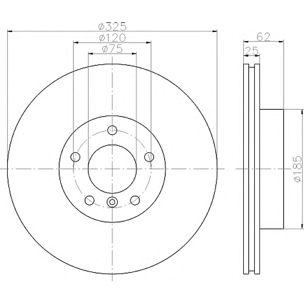 TEXTAR 92141505 92141505 диск тормозной передний\ BMW (БМВ) x3 2.5-3.0d 04 (Комплект 2 штуки)