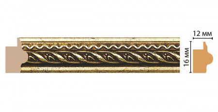 Багет Decomaster 117-552 В16х12хД2400 мм / Декомастер.