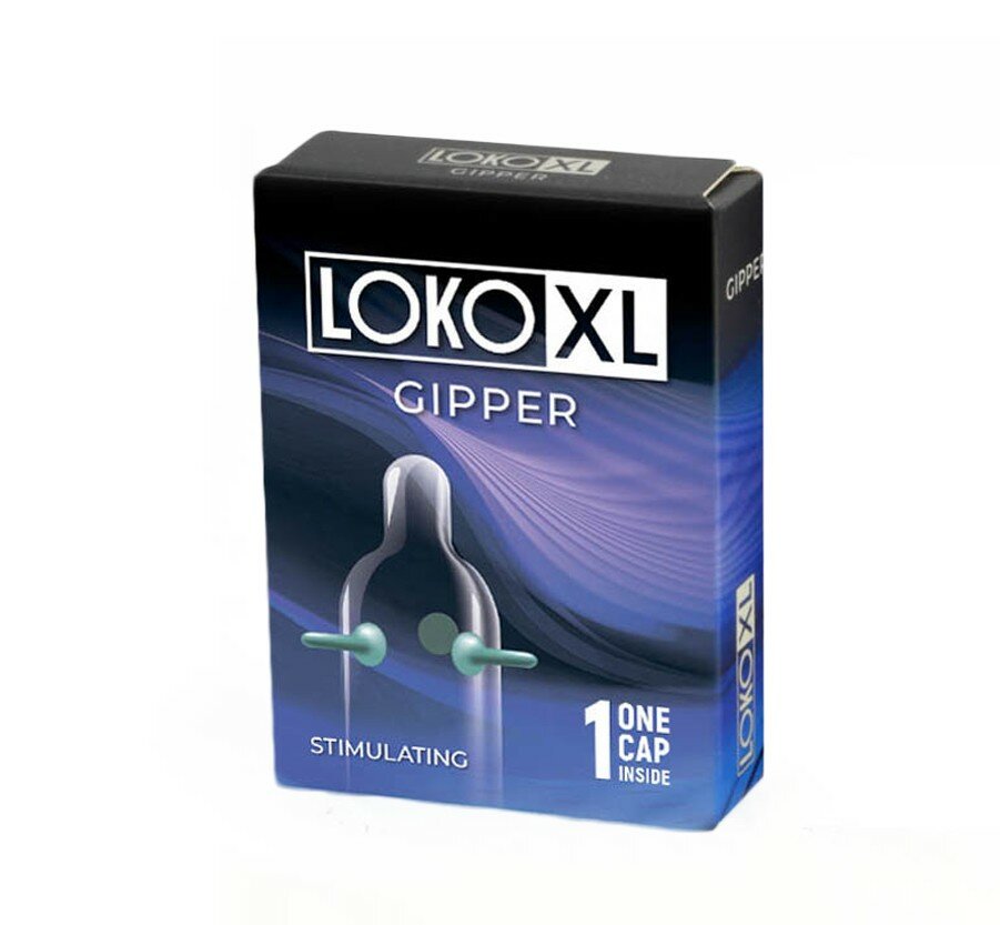 Насадка стимулирующая Sitabella LOKO XL GIPPER латексная бесцветная
