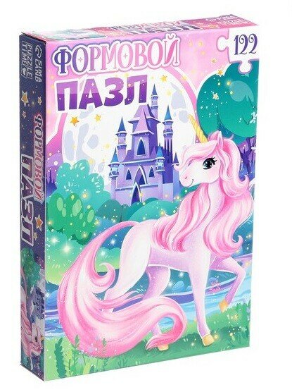 Пазл Puzzle Time фигурный Волшебный единорог 122 детал.
