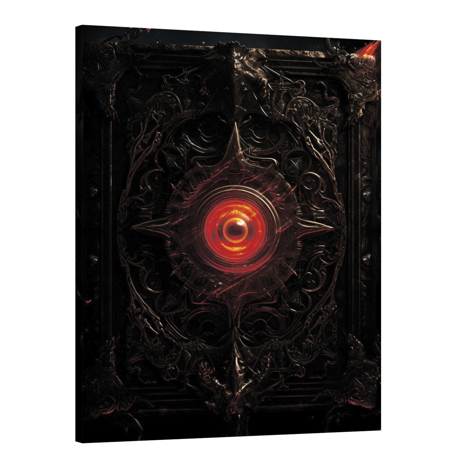 Интерьерная картина 50х70 "Гримуар: проклятое зеркало"