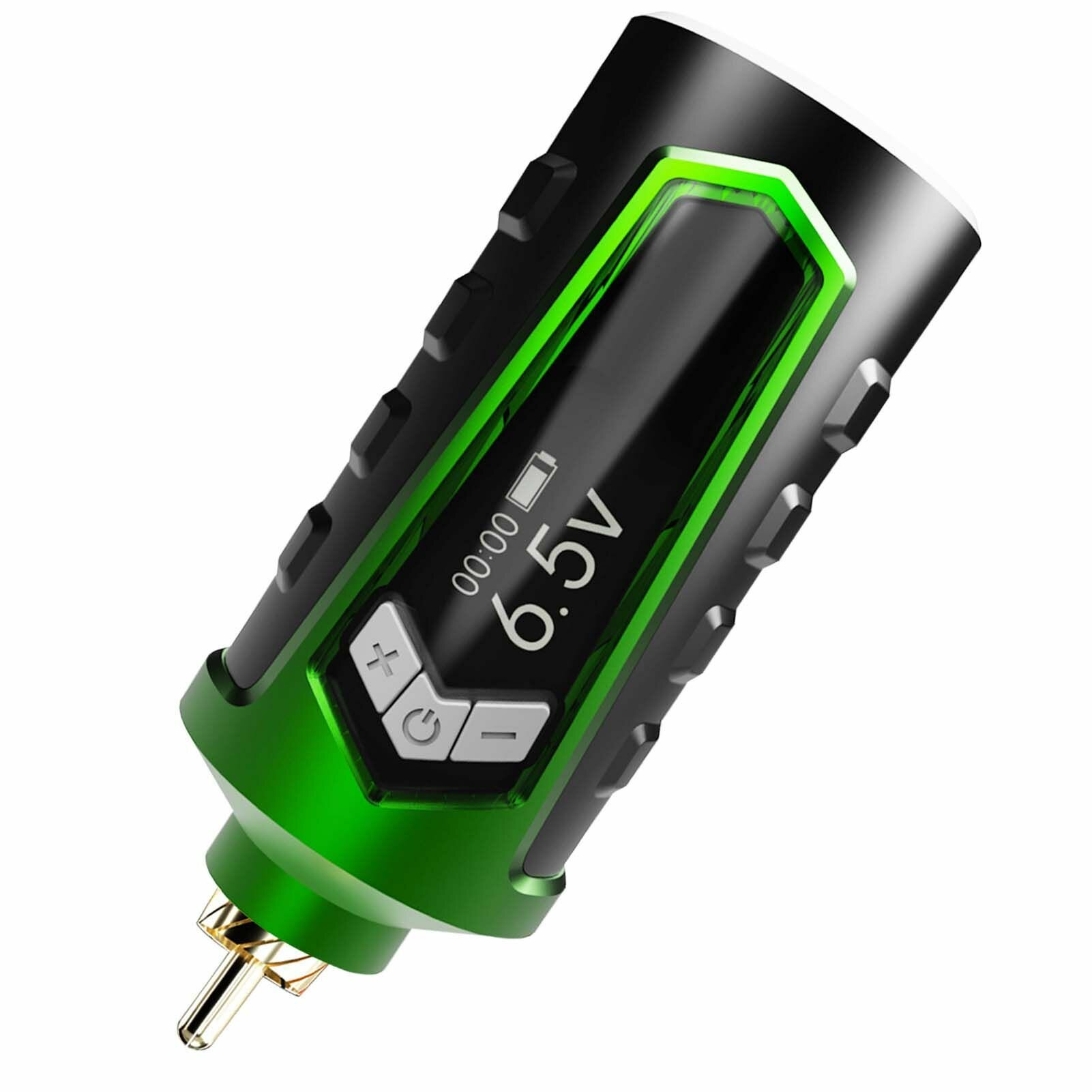 Беспроводной блок питания для тату машинок BRONC Batman RCA Green