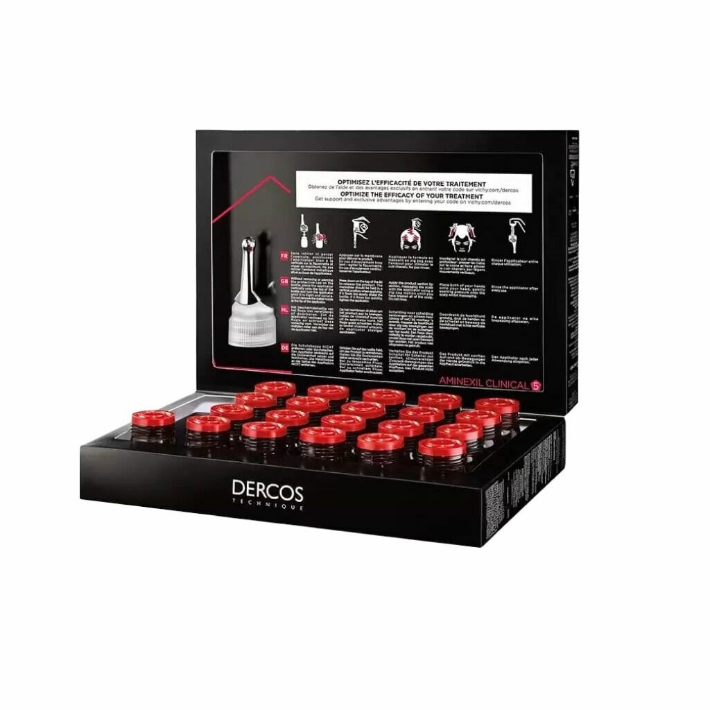 Vichy Деркос Аминексил — ампулы для укрепления волос и борьбы с выпадением (для мужчин), 21 шт