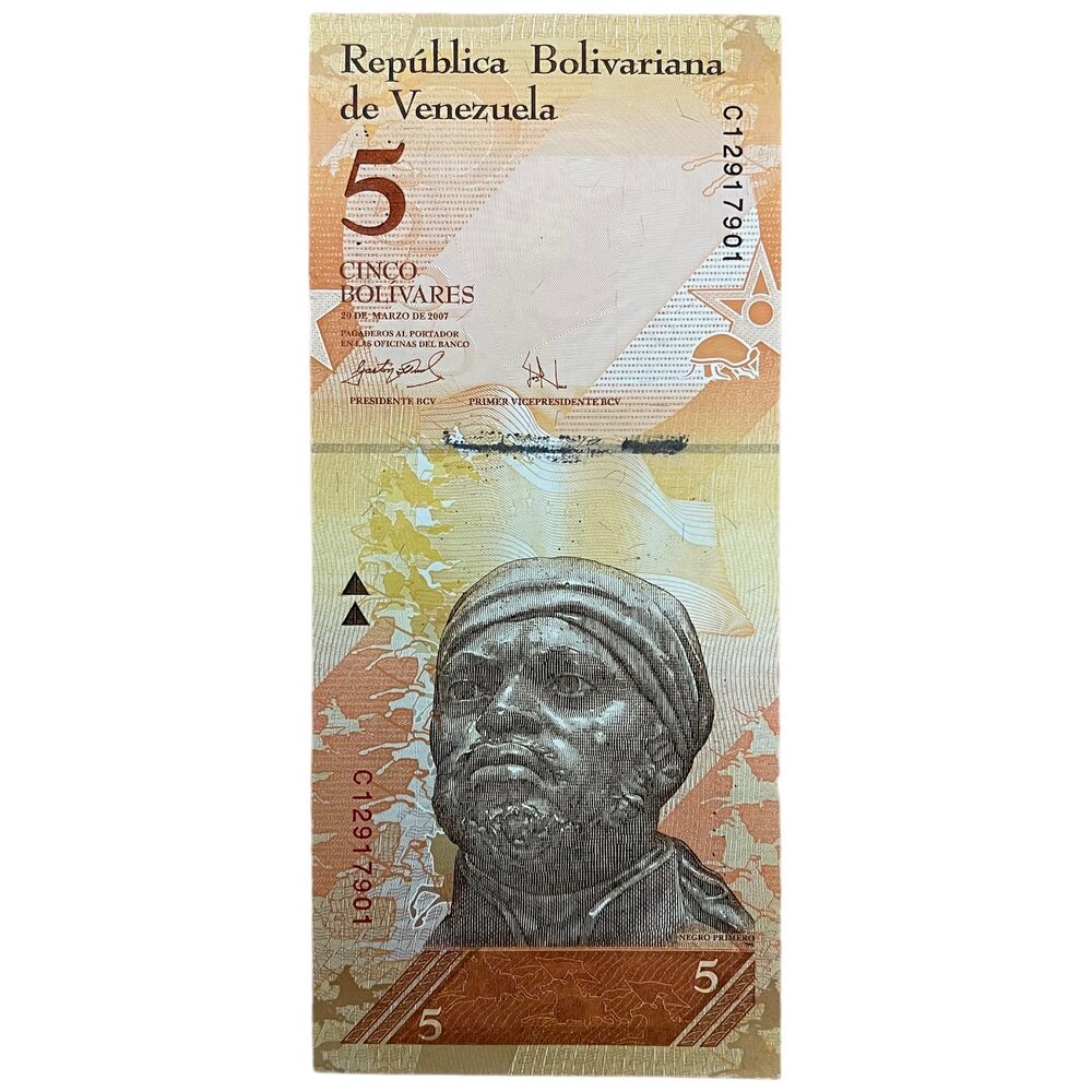 Венесуэла 5 боливаров 2007 г. (Серия C)