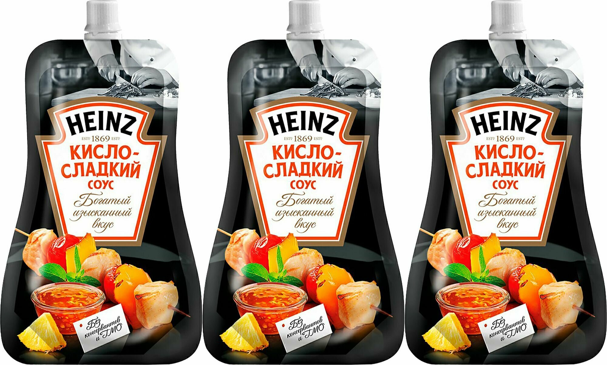 Соус Heinz Кисло-сладкий деликатесный 200г х3шт
