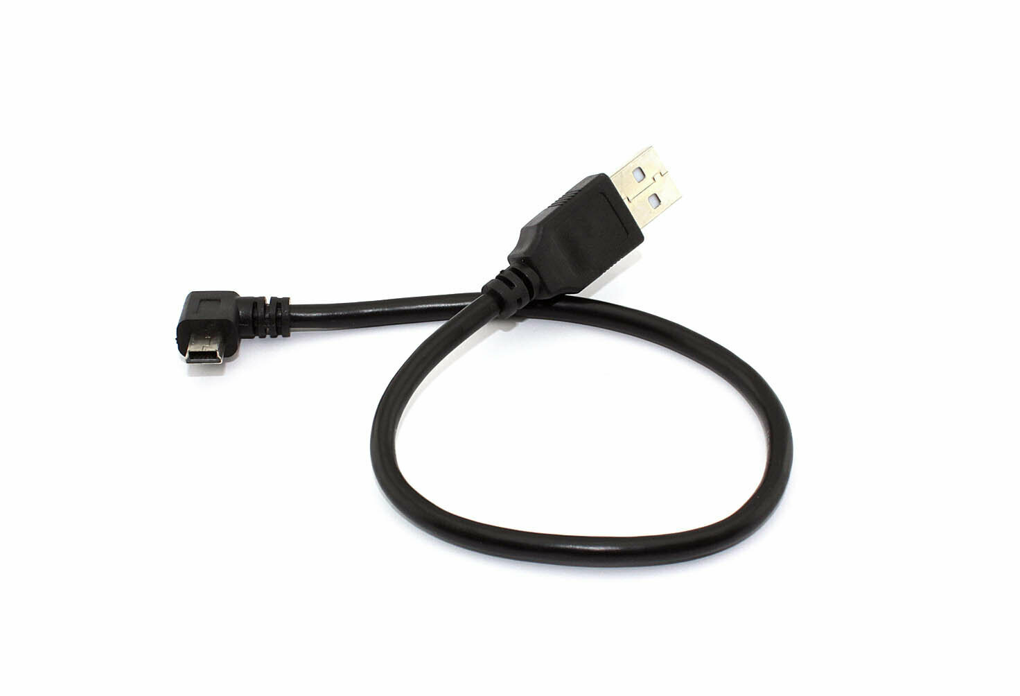 Кабель USB Type A на Mini USB угол вправо 0,25 м