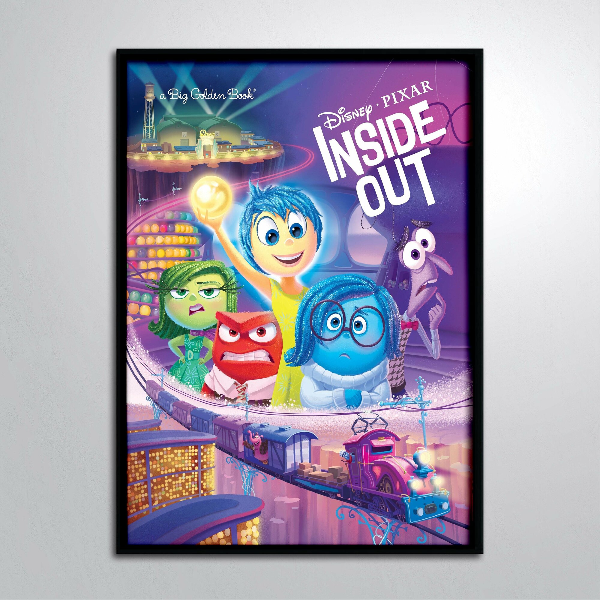 Постер без рамы/Головоломка Эмоции Inside Out