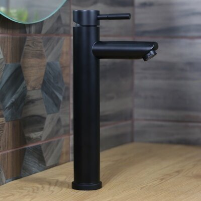 Смеситель для умывальника MELANA-F610102B Tondo черный