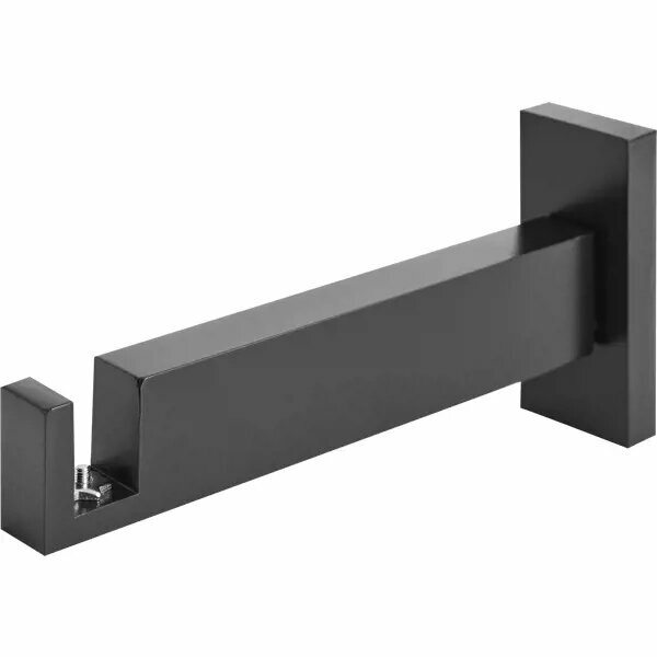 Держатель однорядный Inspire Квадро алюминий цвет черный 13 см