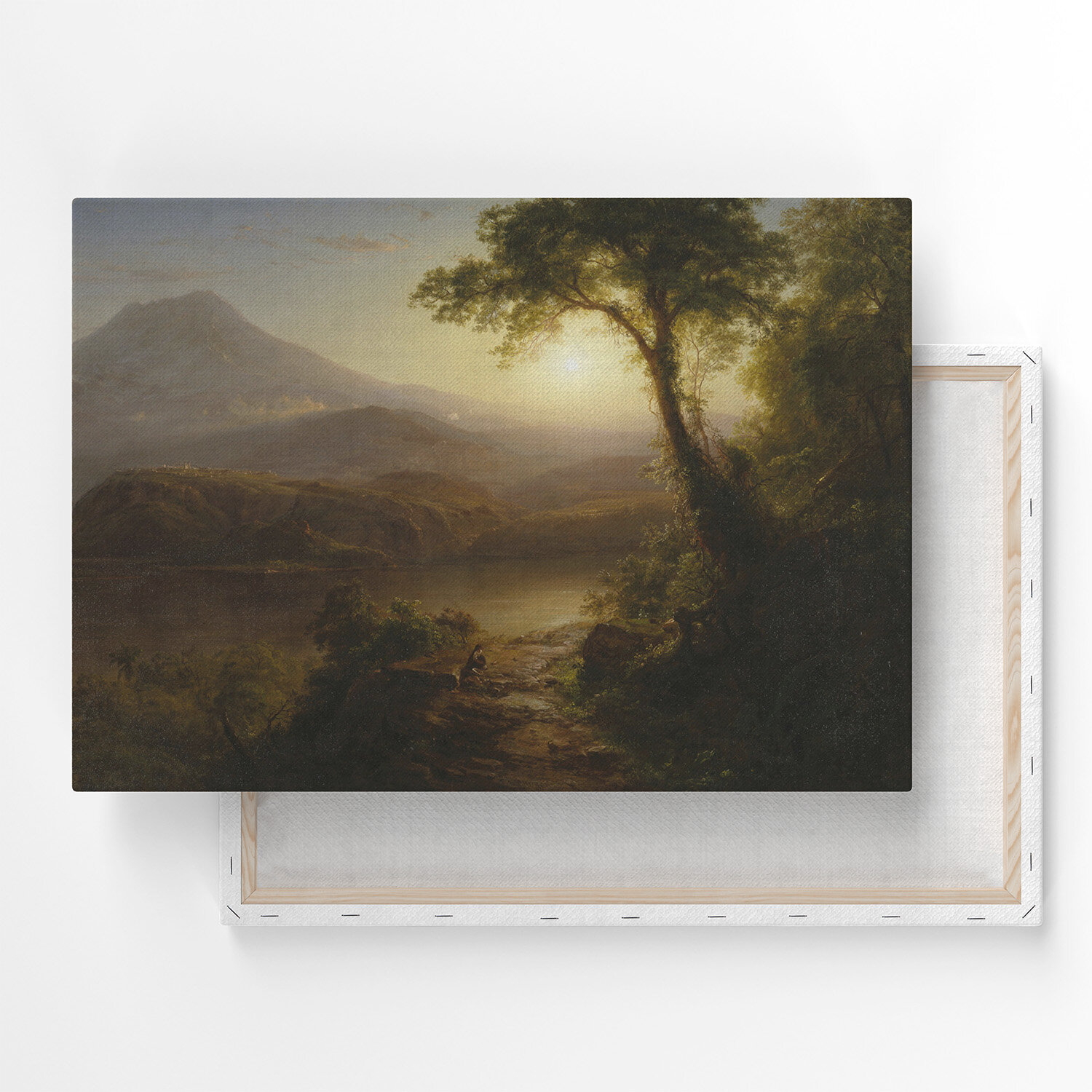 Картина на холсте, репродукция / Фредерик Эдвин Чёрч - Tropical Scenery / Размер 30 x 40 см