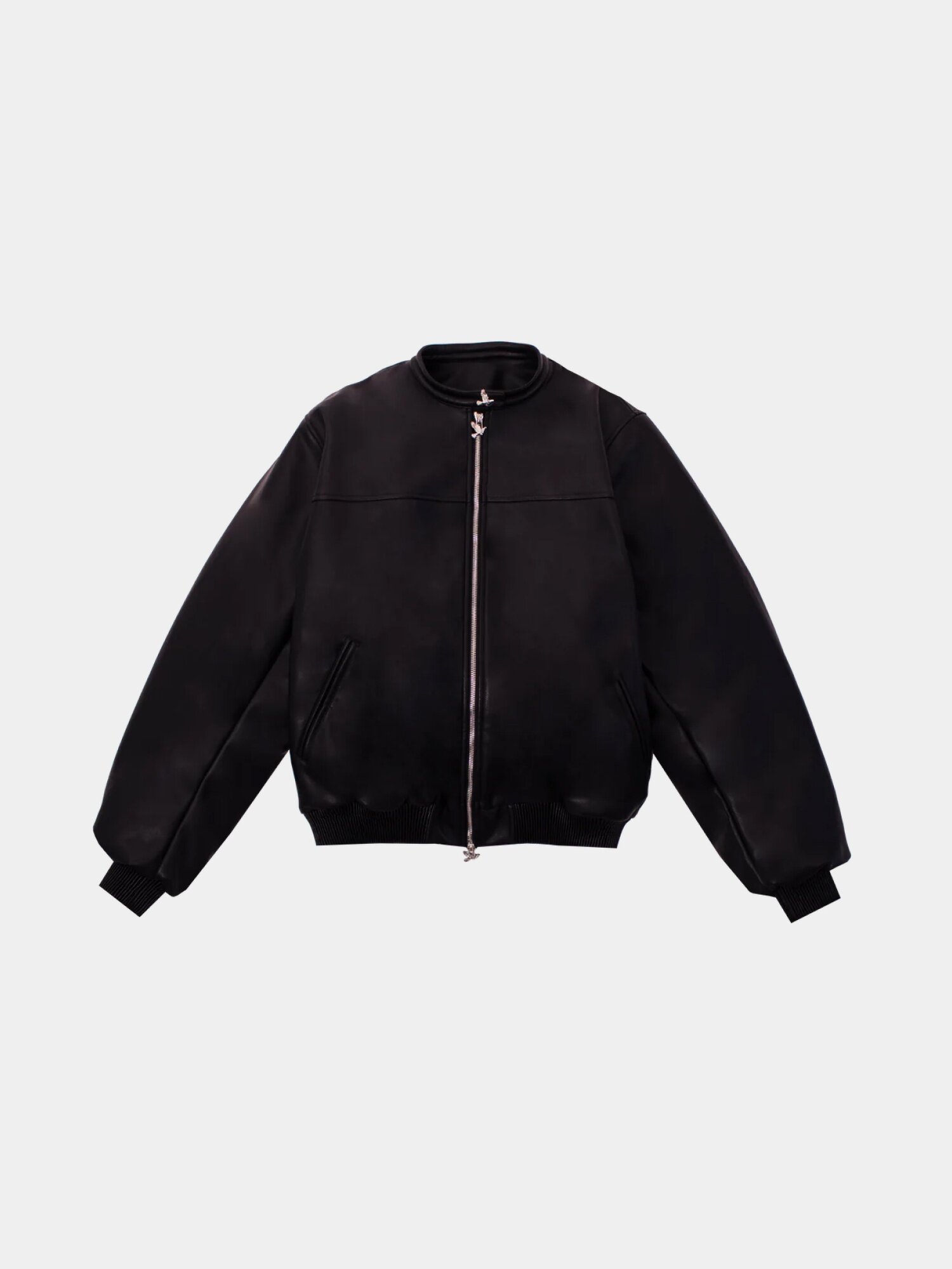 Бомбер Vegan Leather Bomber Jacket