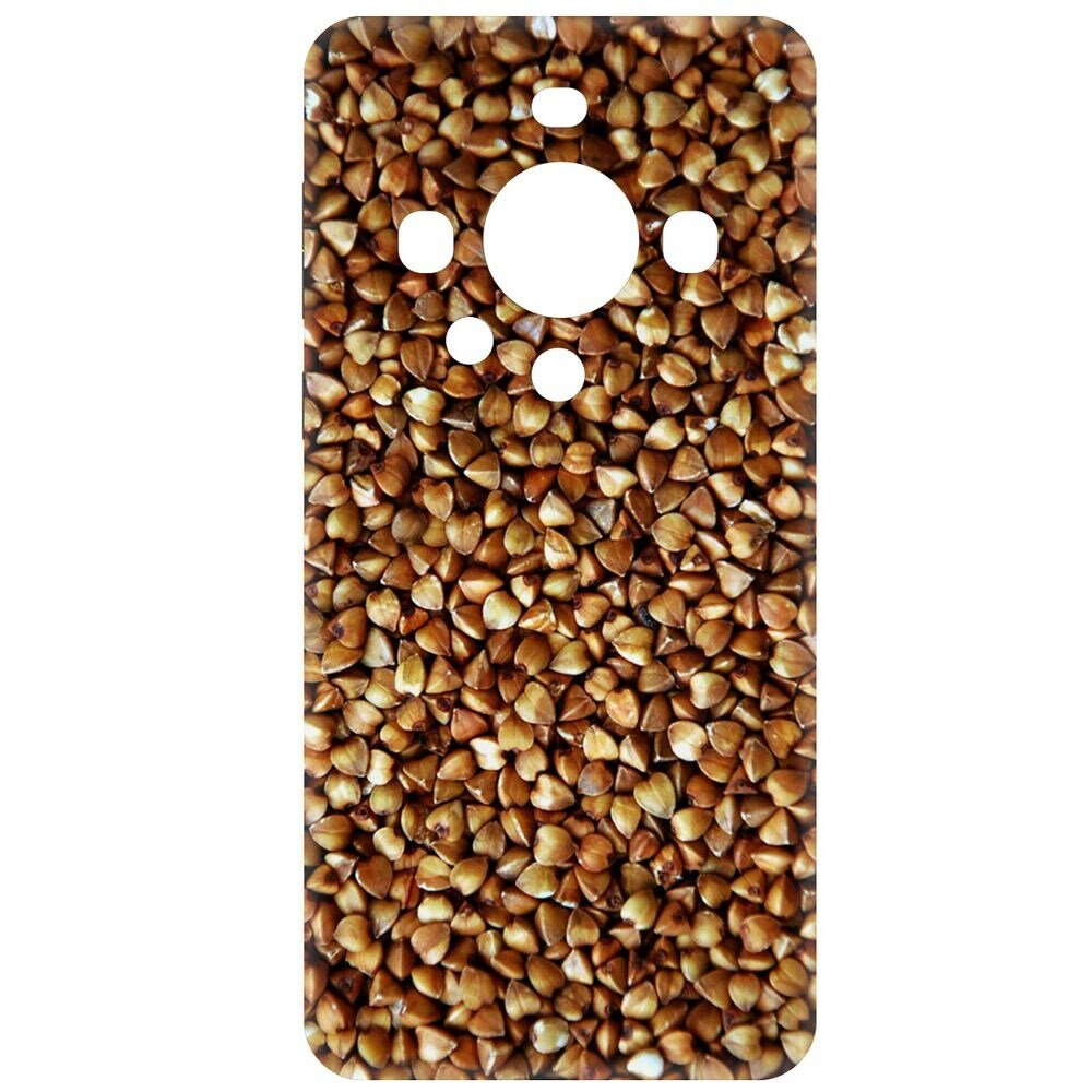 Чехол-накладка Krutoff Soft Case Гречка для Huawei Mate 60 Pro черный