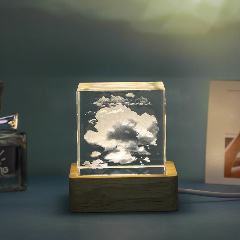 Украшение в виде куба 4 см, мини ночник