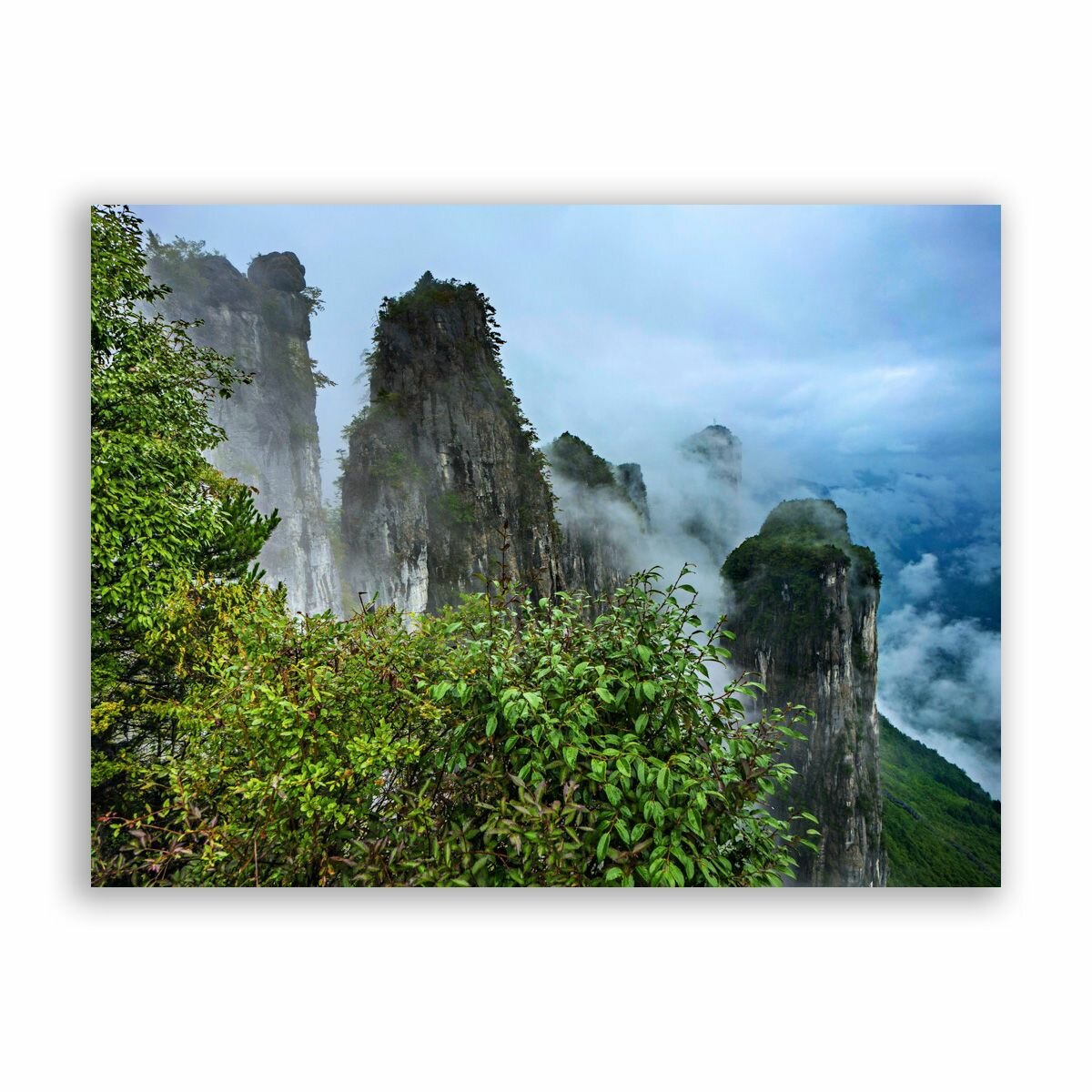 Постер, плакат на бумаге / Природа Китая - Горы / Размер 30 x 40 см