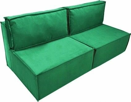 Диван-кровать "Лофт" MF-SOFA, велюр, антивандальный, еврокнижка, зеленый, 200х105х80 см