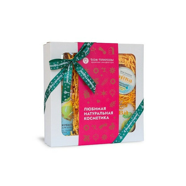 Подарочный набор косметики для тела "Лимонная айва", 650 г, Дом Природы"