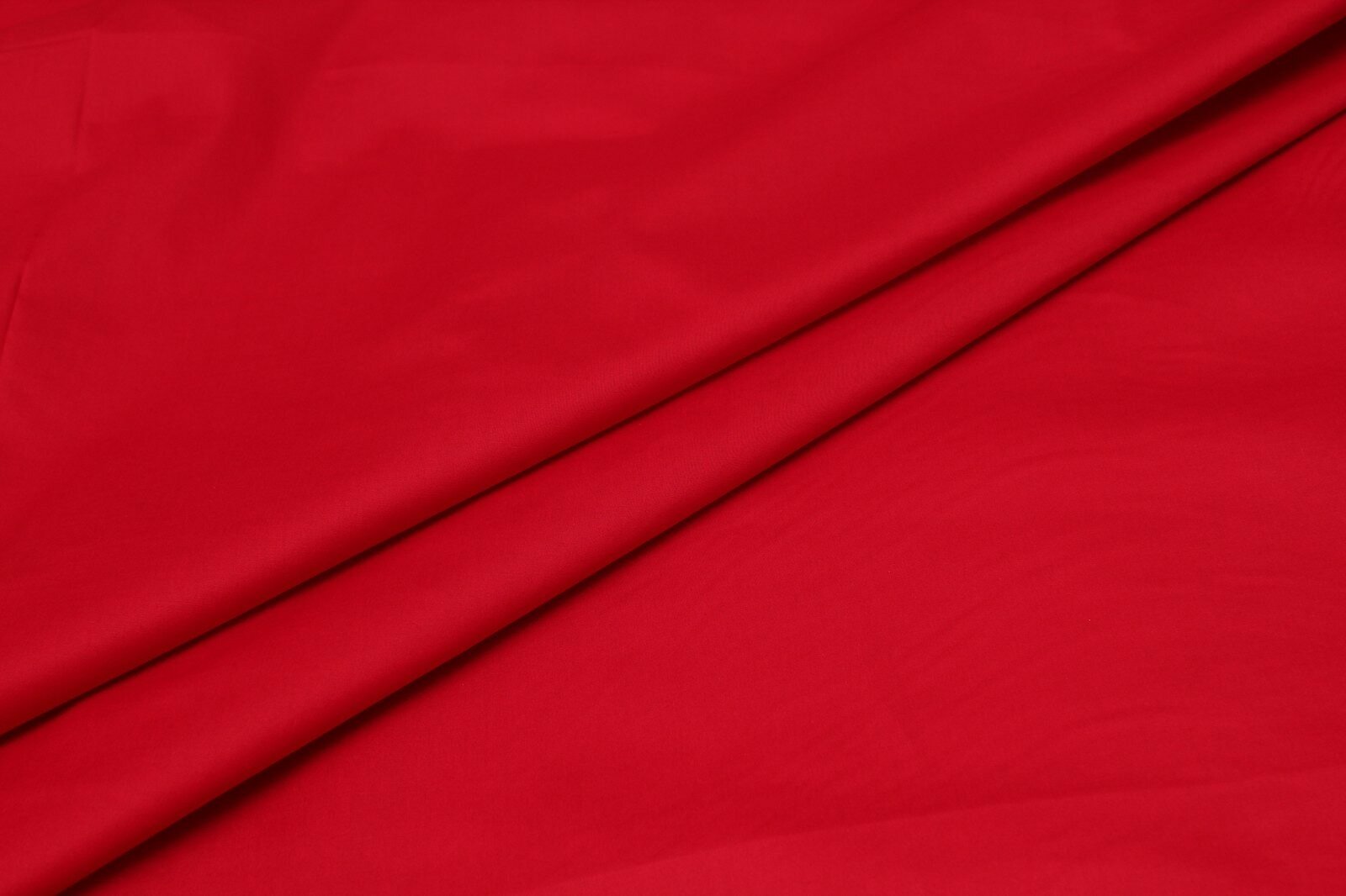 Ткань Хлопок поплин стрейч красный , 140 г/пм, ш142см, 0,5 м