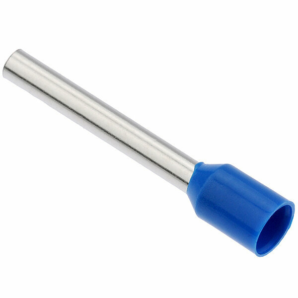 Наконечник 79445 НШВИ 2,5-18 медный 2,5мм2 втулочный изолированный на 1 провод, ПВХ (КВТ) (500 шт. в наборе)