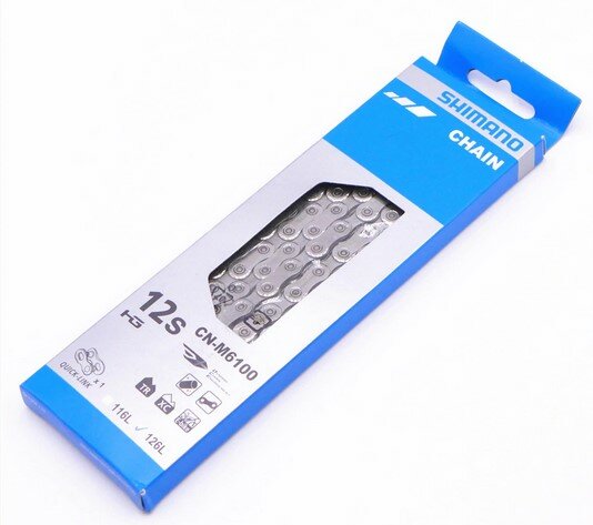Цепь SHIMANO Deore CN-M6100, 12 ск, 126 зв, Quick-Link