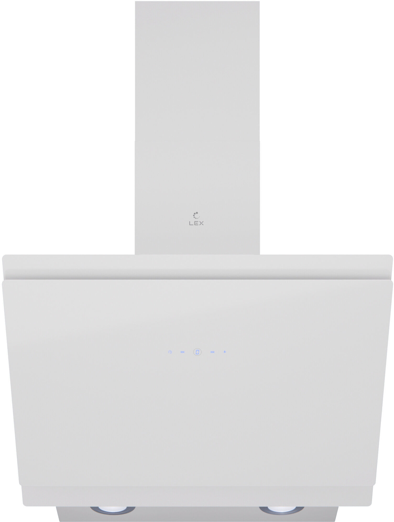 Вытяжка для кухни каминная Lex Furia 600 белый (chti000409), 60 см