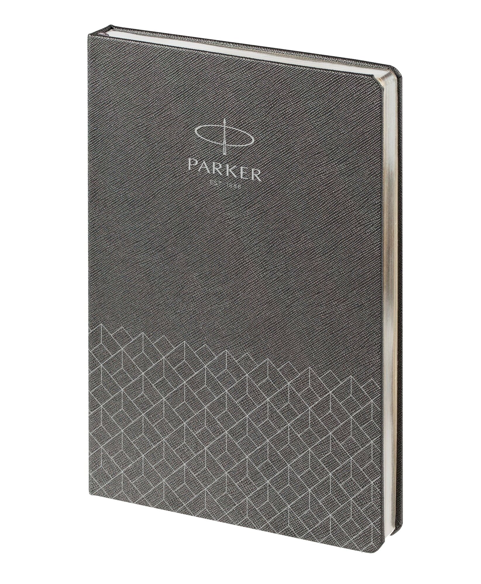 Ежедневник недатированный, серый c нанесением Logo Parker P1111005