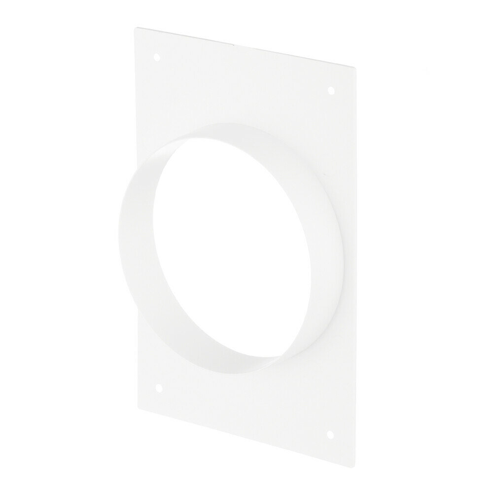 Накладка для круглых воздуховодов торцевая Era с фланцем d125 мм пластиковая 139х209 мм Era 1421Ф12